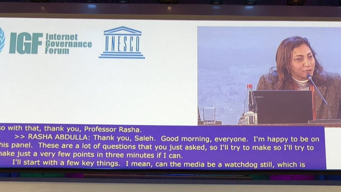 United Nations Honors Professor Rasha Abdulla at the Internet ...